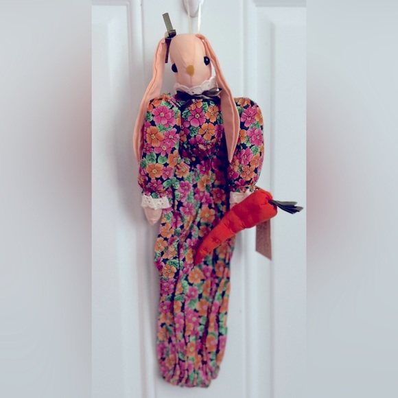 Kitchen | Vintage Groceryplastic Bag Lady Bag Holder Bag Girl Rabbit ...
